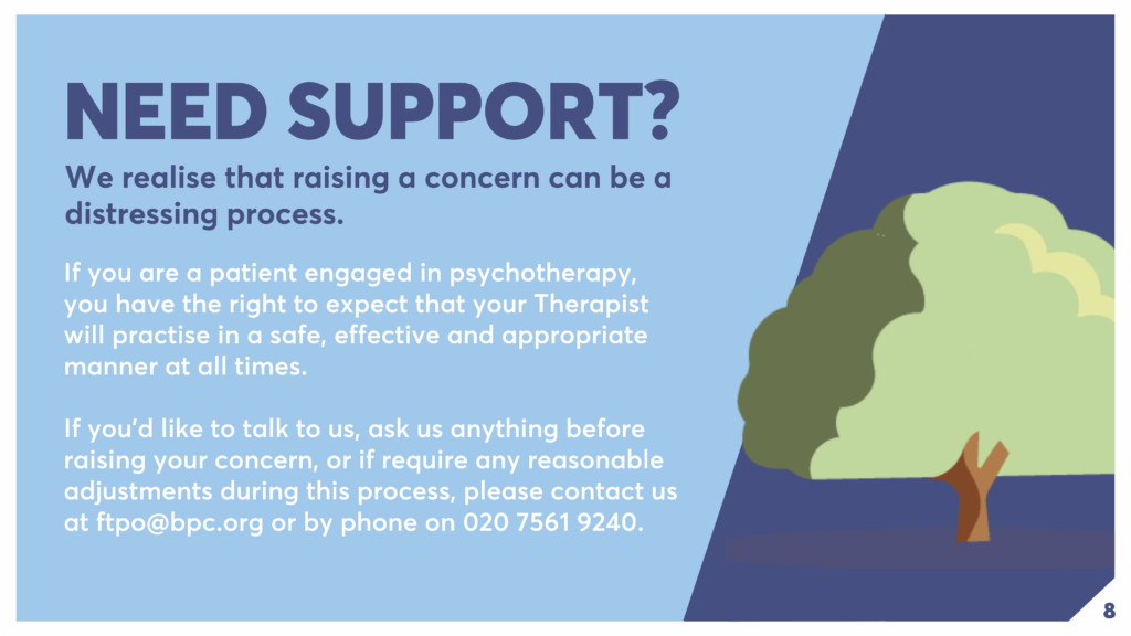How to raise a concern about a Registrant - British Psychoanalytic Council