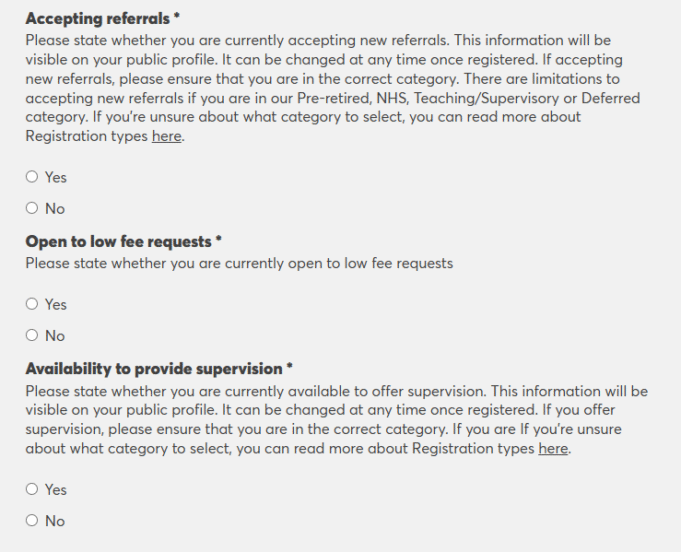 Guidance on completing our New Registrant Form - British Psychoanalytic ...